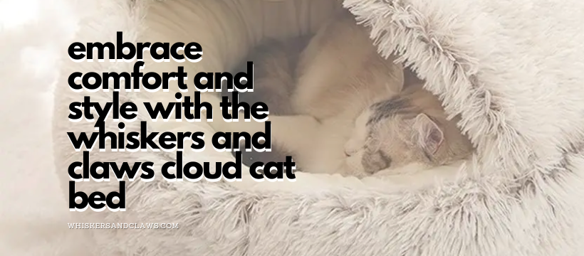 Embrace Comfort and Style with the Whiskers and Claws Cloud Cat Bed – Whiskers & Claws